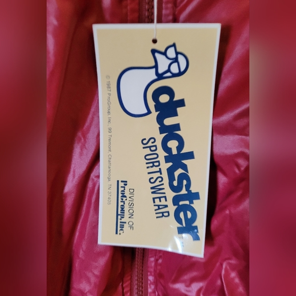 Vintage | Jackets & Coats | Vintage Duckster Maroon Burgundy Nylon ...